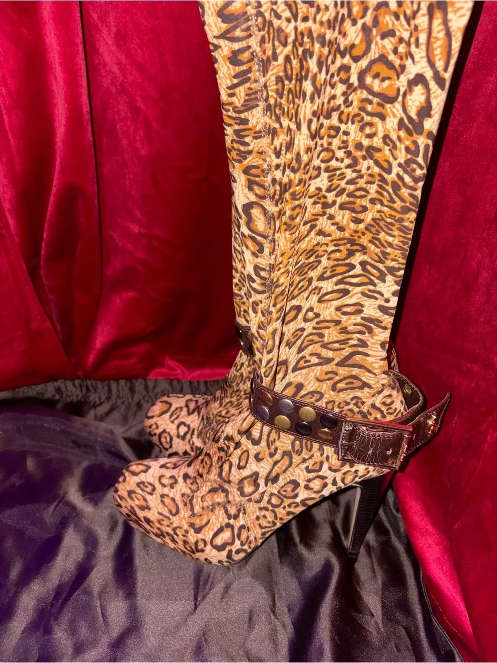 Baby Phat | Shoes | Baby Phat Leopard Print Platform Heel Boots | Poshmark